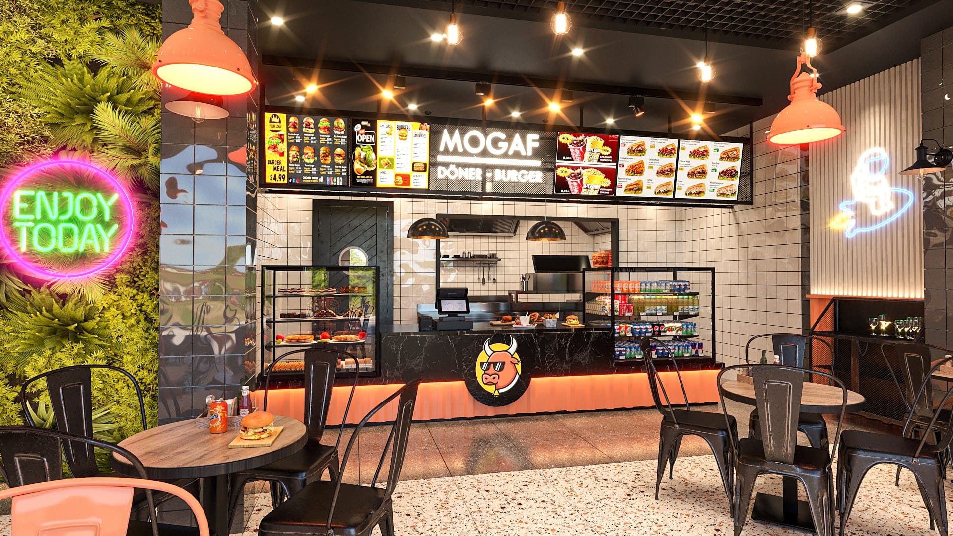 Mogaf Döner – Cafe Restaurant Design